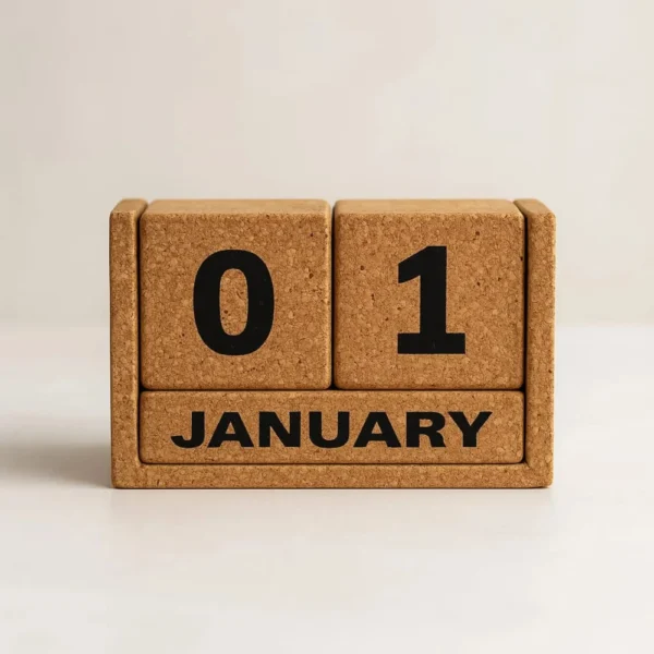 Cork Block Calendar - The Surprise Box
